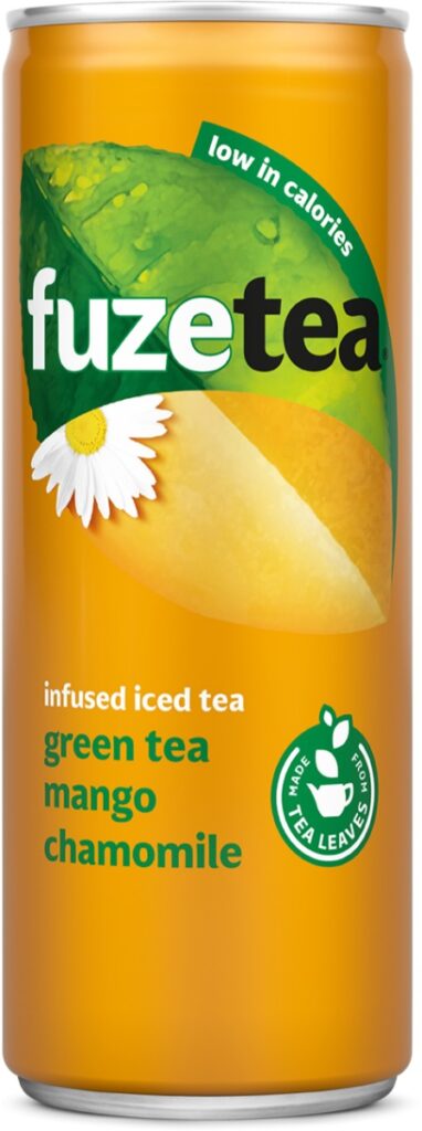 Fuze Tea Green Tea Mango Chamomile (24 x 0,33 Liter blik NL) - Five ...