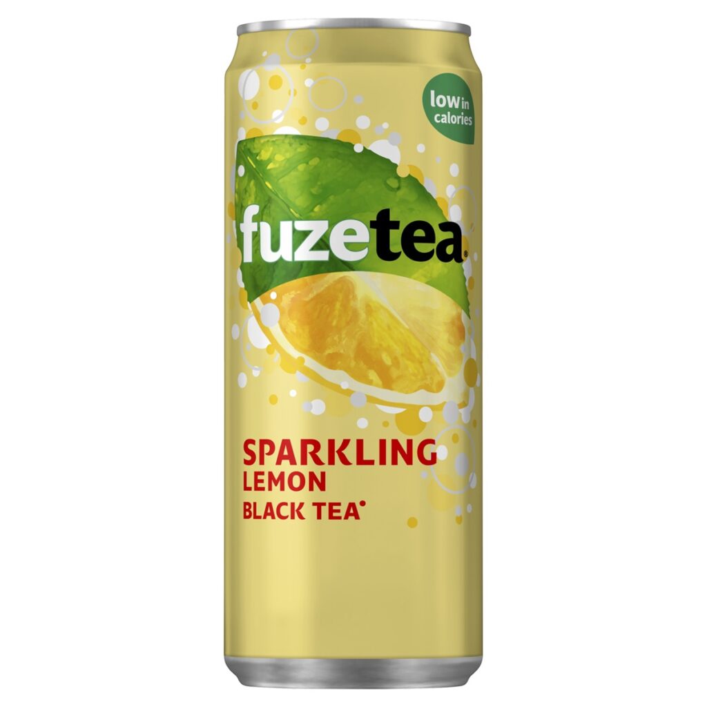Fuze Tea Sparkling Black Tea (24 x 0,33 Liter blik NL) - Five Star Trading Holland