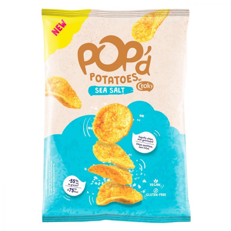 Croky Pop'd Potatoes Sea Salt (24 x 17 gr.) - Five Star Trading Holland