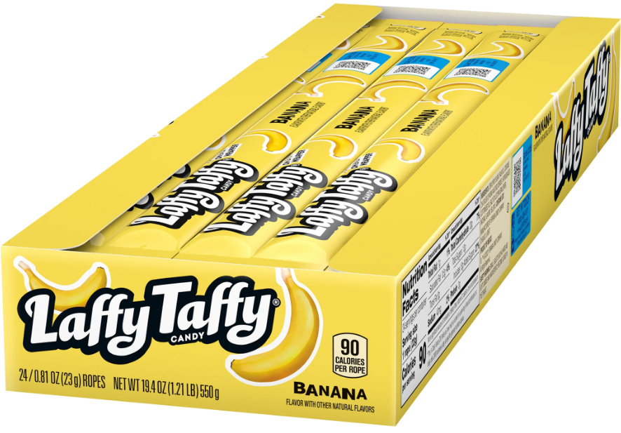 Laffy Taffy Ropes Banana Usa Import 24 X 23 Gr Five Star Trading