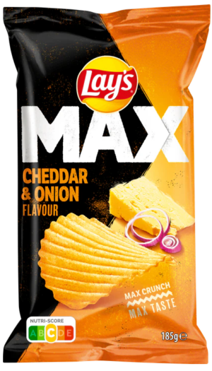 Lay's Max Cheddar & Onion Chips (10 x 185 gr.) - Five Star Trading Holland