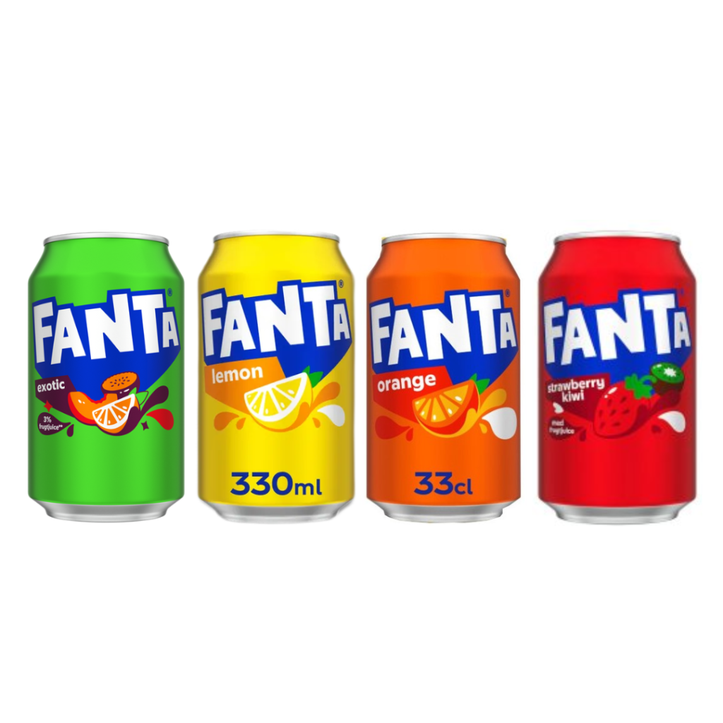 Fanta Mix Paket (24 x 0,33 Liter Dosen DK) - Five Star Trading Holland