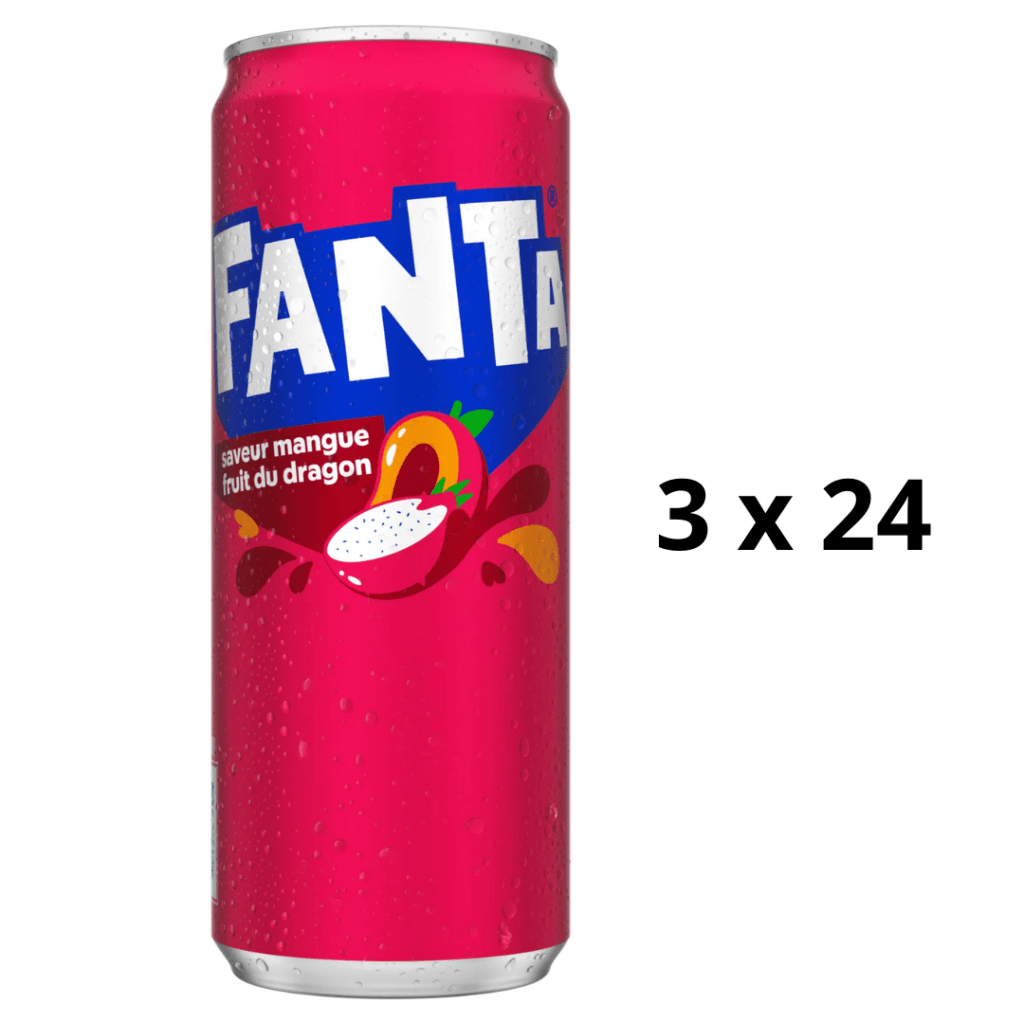 Fanta Mango Dragon Fruit Deal (72 x 0,33 Liter cans FR) - Five Star ...