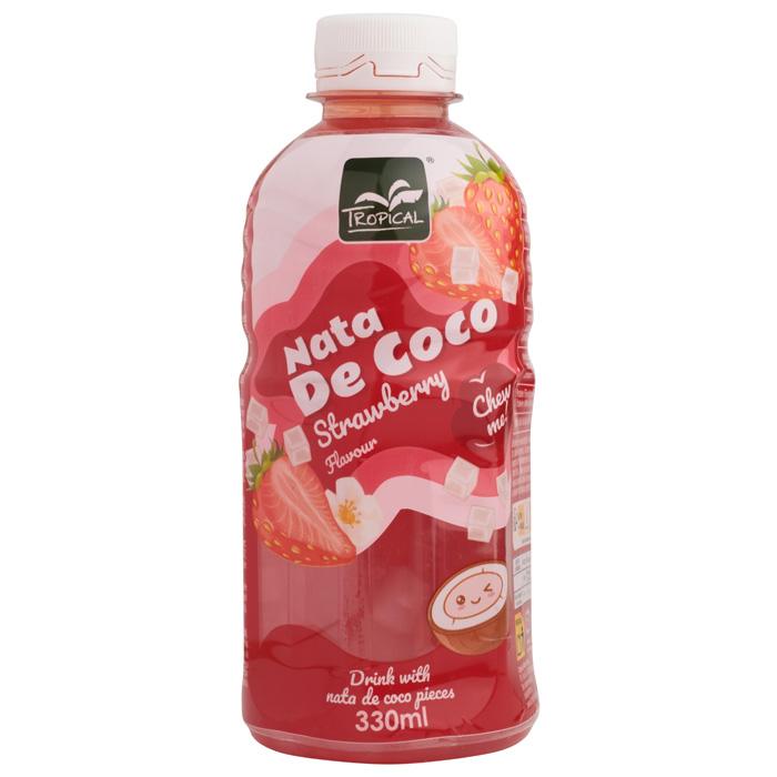 Tropical Nata de Coco Aardbei (12 x 0,33 Liter PET-flessen) - Five Star ...